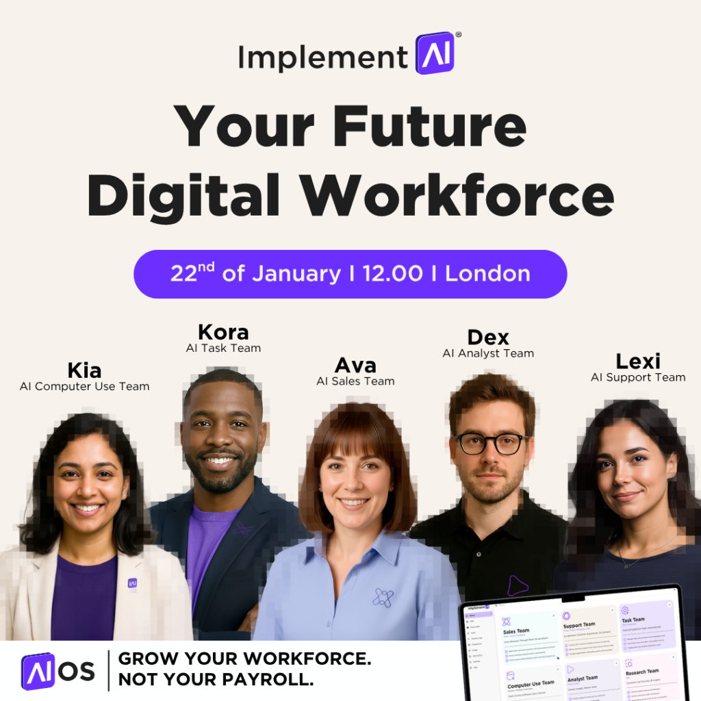 Your Future Digital Workforce London 2026 - Implement AI